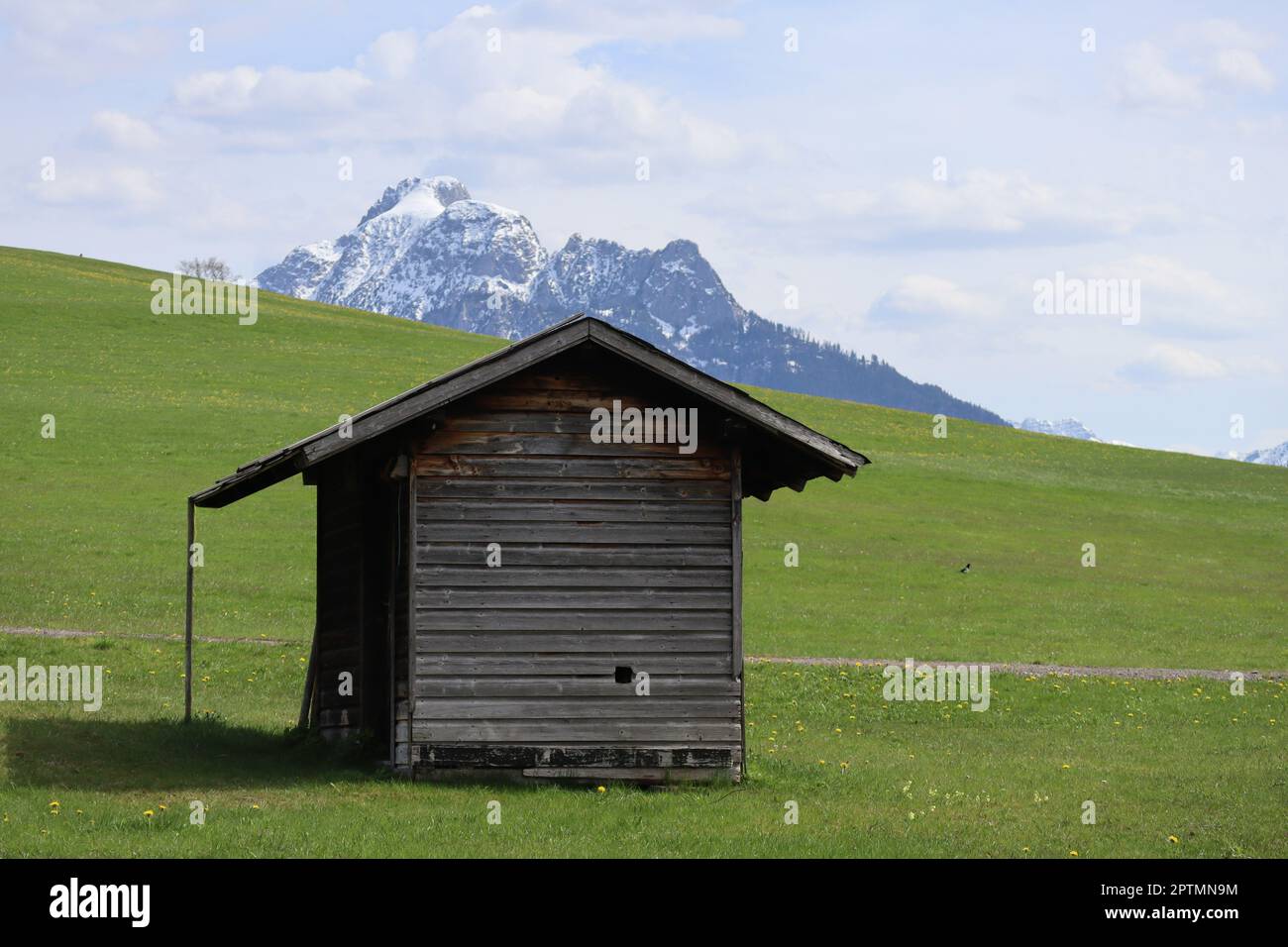 small Tool hut for the Mountain farmers Stock Photo - Alamy