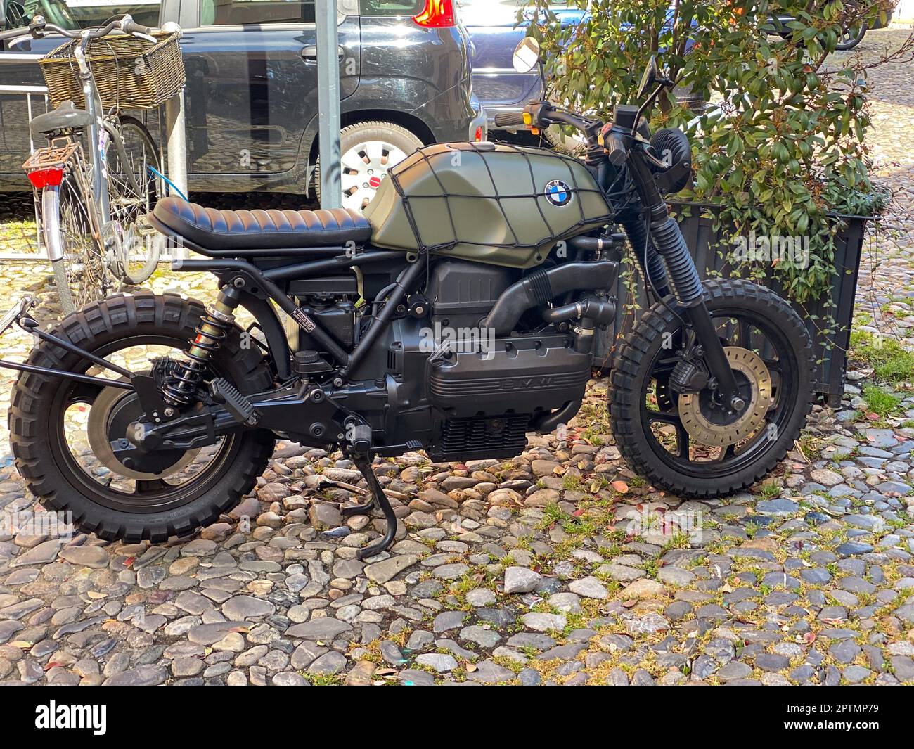 Cremona, Italy - April 2023 BMW R NineT Scrambler by FCR Original ...