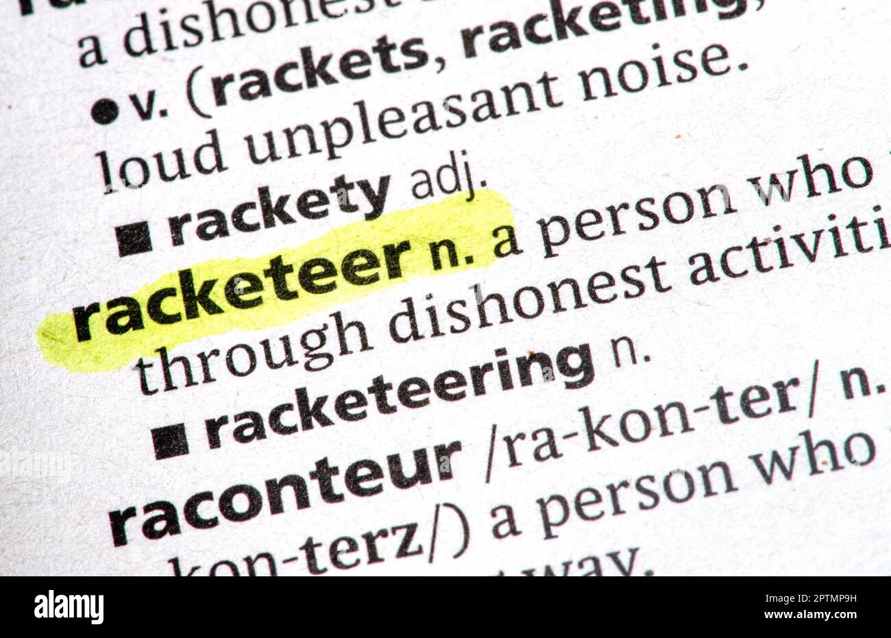 Racketeer hi-res stock photography and images - Alamy