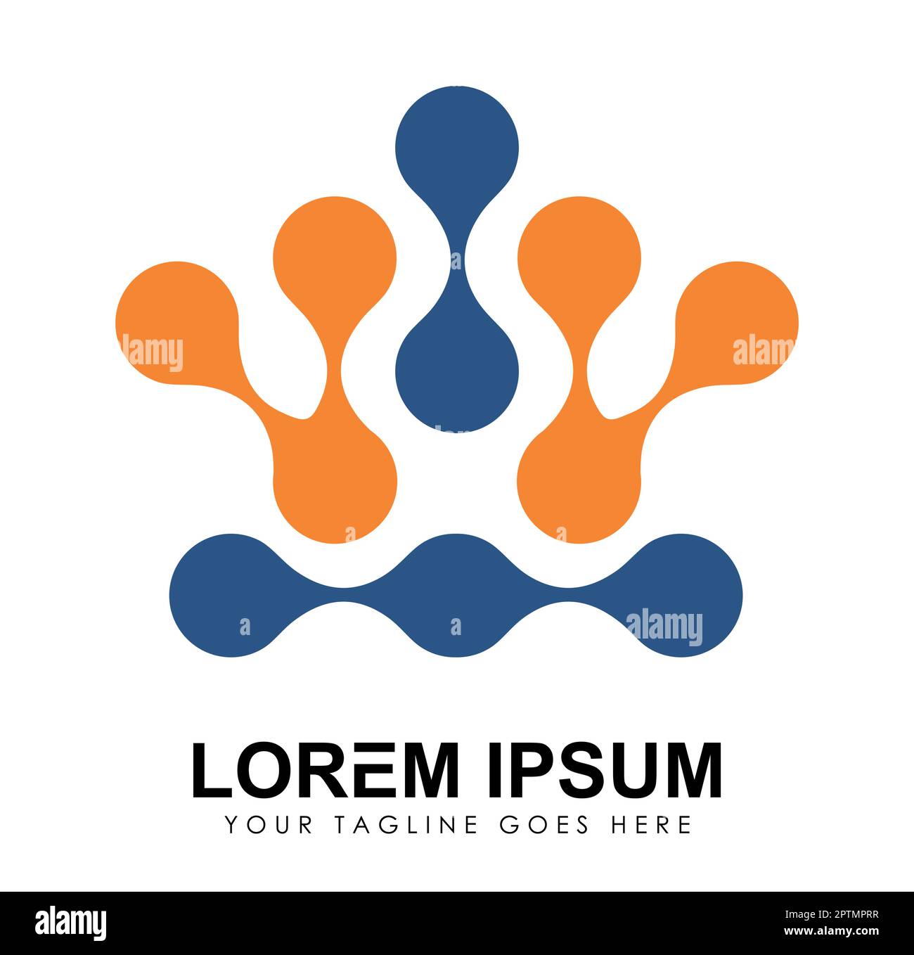 Techno Crown logo vector icon Stock Vector Image & Art - Alamy