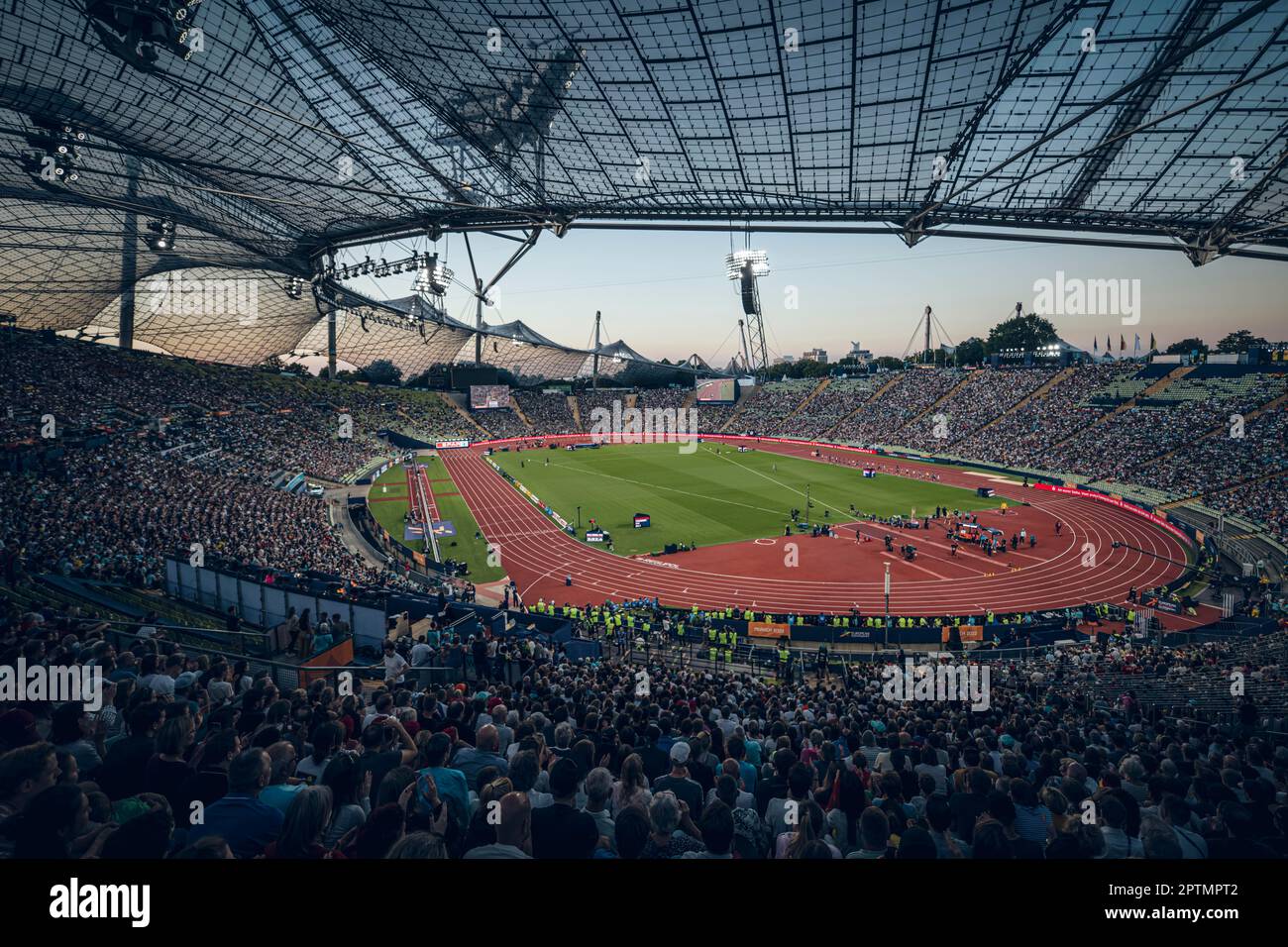 Olympic Stadium in Munich at the 2022 European Championships in Munich ...