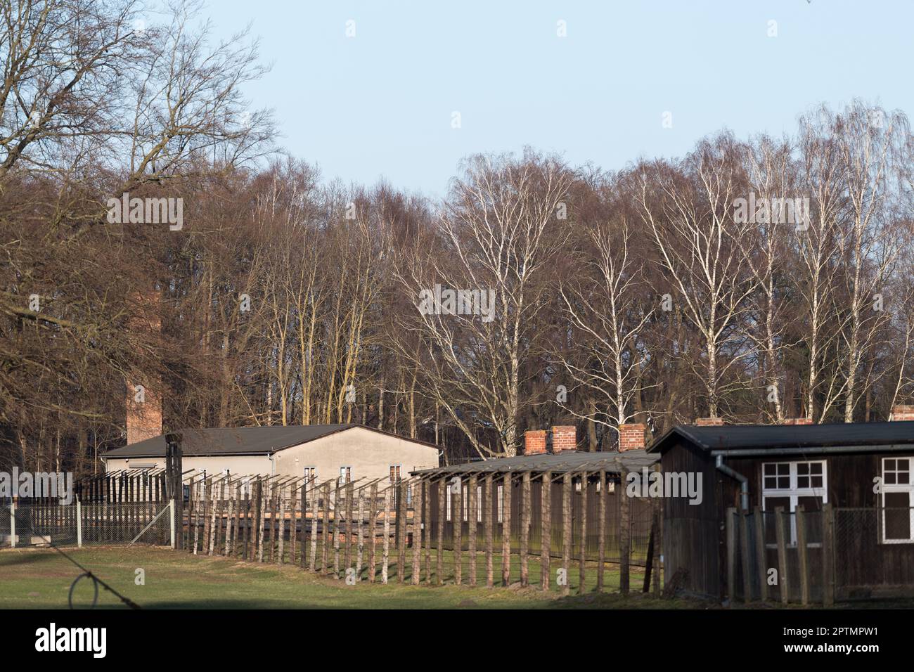 The crematory of Nazi German concentration camp KL Stutthof in Museum ...