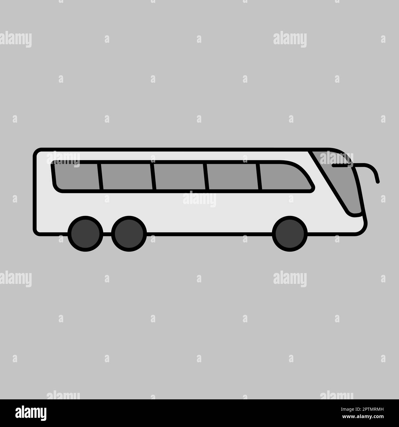 Travel Bus Grayscale Vector Icon Stock Vector Image And Art Alamy