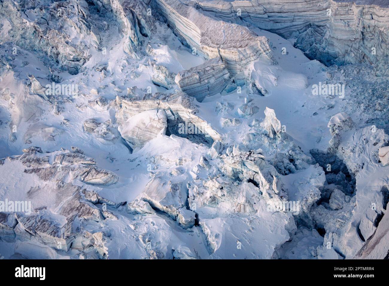 Glacier structures photographed from above Stock Photo - Alamy