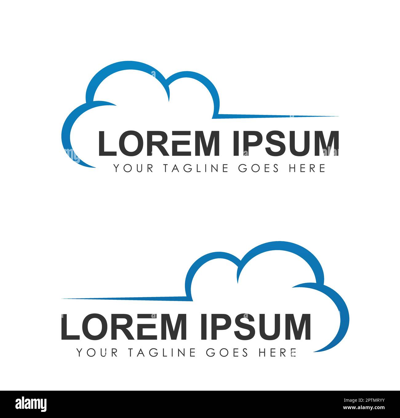 Cloud Template Logo vector sign Stock Vector Image & Art - Alamy