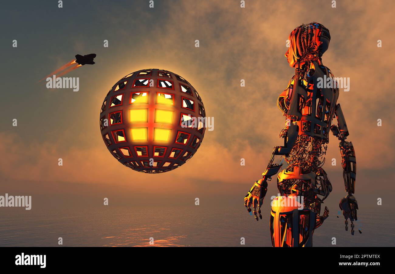 Dyson Sphere Civilization Stock Photo - Alamy