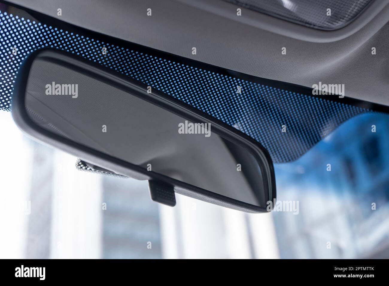 Rear view mirror car in the car Stock Photo - Alamy