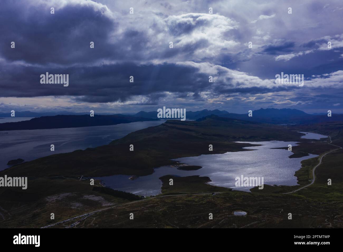 Loch Leathan panorama, Isle of Skye, Scotland Stock Photo - Alamy