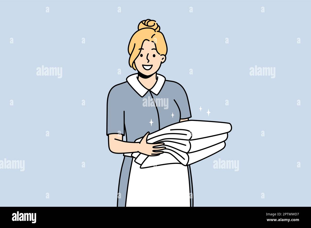 Maid hotel employee housekeeper Stock Vector Images - Alamy