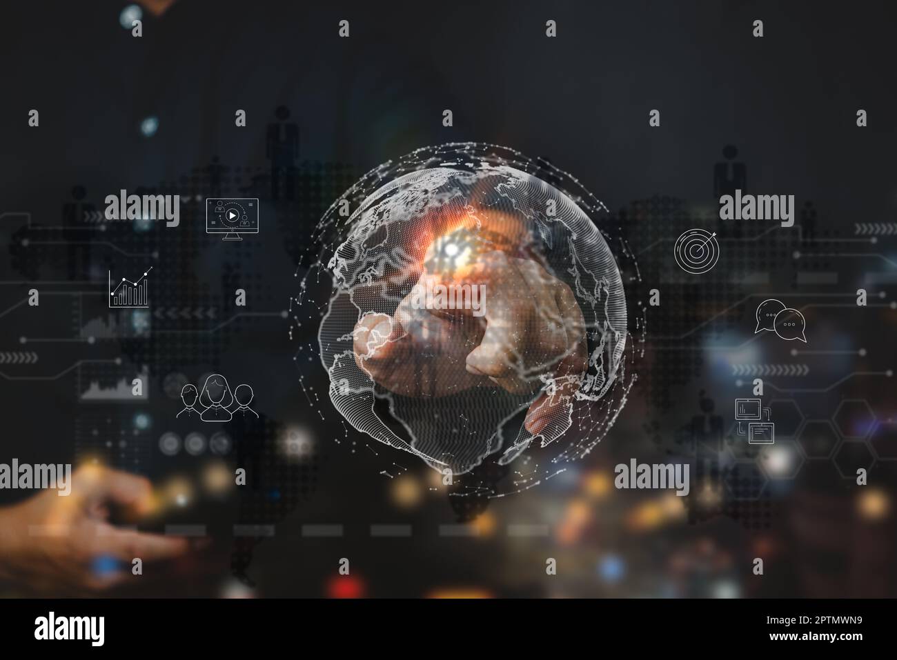 Global internet connection application and digital marketing digital ...