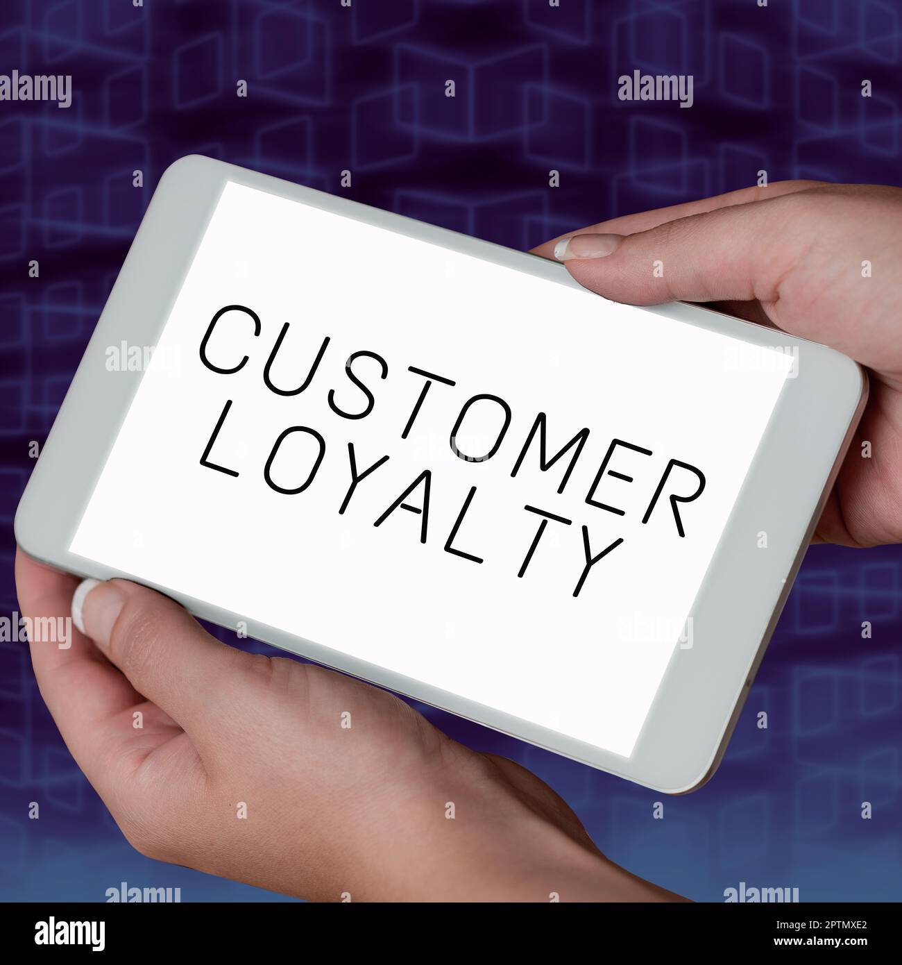 Hand writing sign Customer Loyalty, Word Written on Client Satisfaction ...