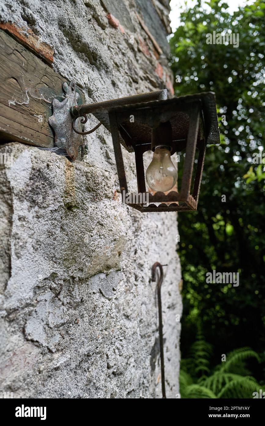 An old electric lantern Stock Photo - Alamy