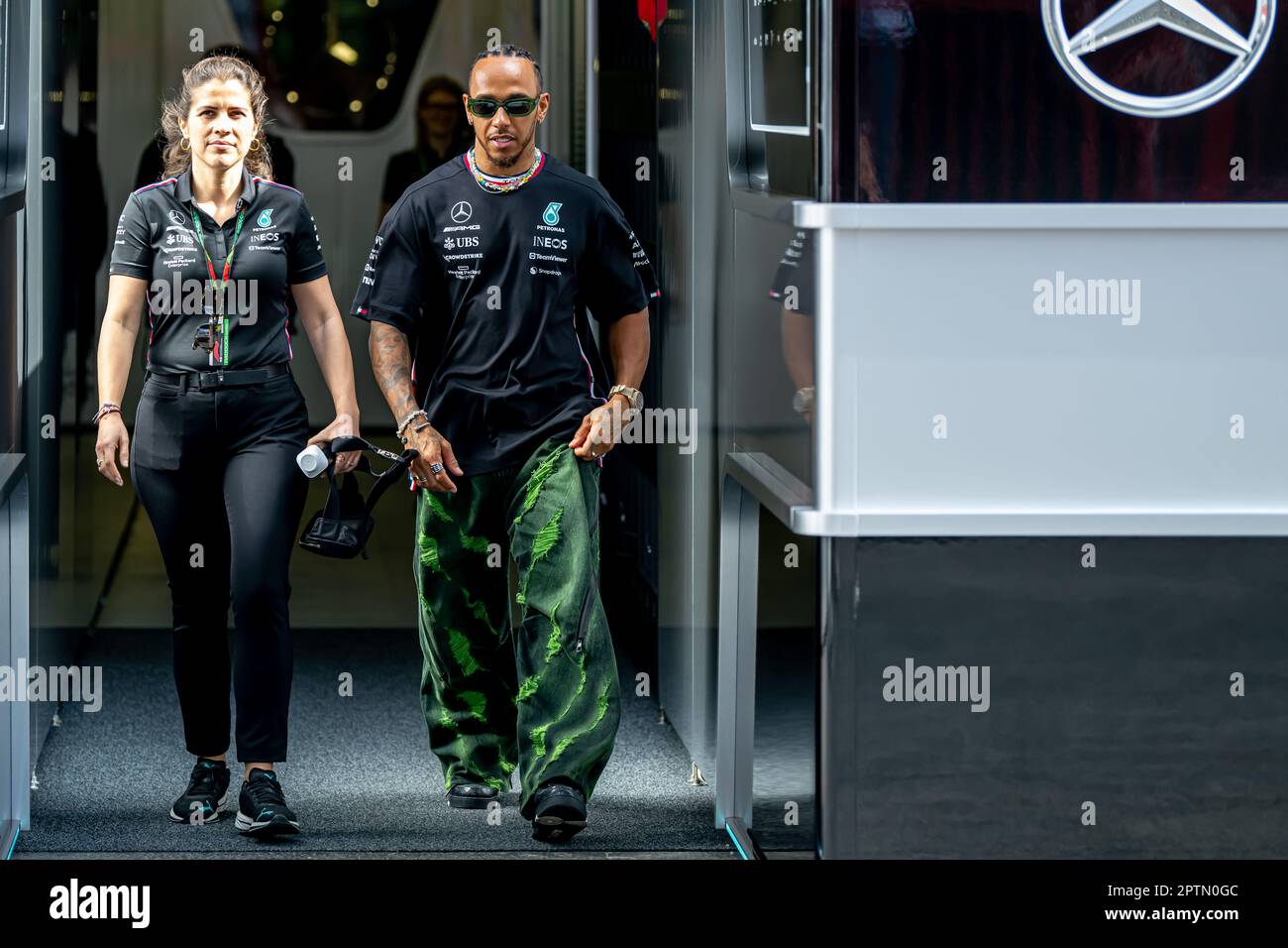 Lewis hamilton baku circuit hi-res stock photography and images - Alamy