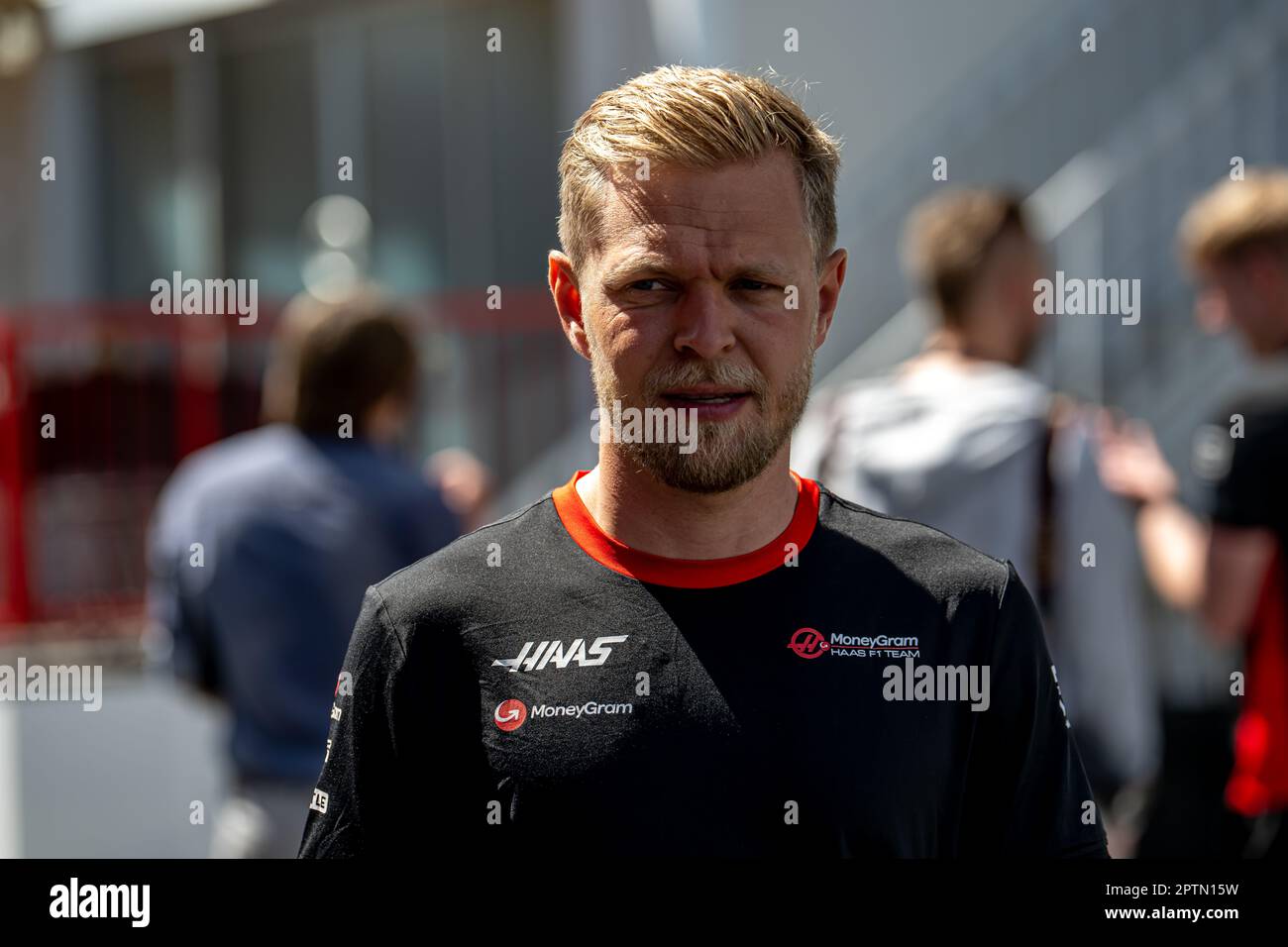 BAKU CITY CIRCUIT, AZERBAIJAN - APRIL 27: Kevin Magnussen, Haas F1 VF ...