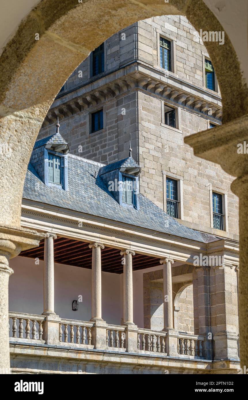 Architectural detail of the Royal Site of San Lorenzo de El Escorial ...