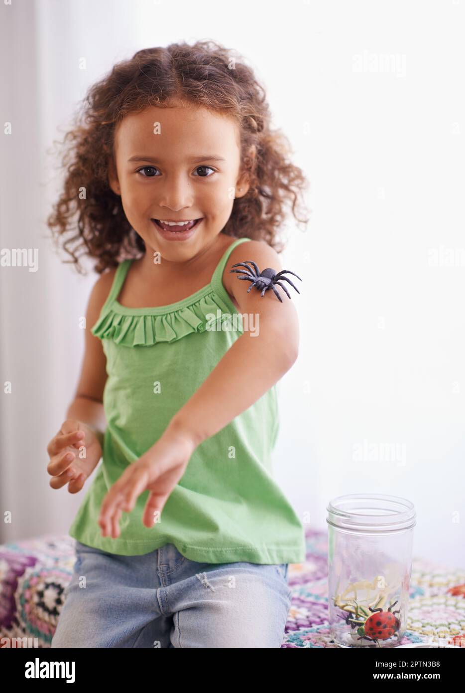 Happily scared hi-res stock photography and images - Alamy