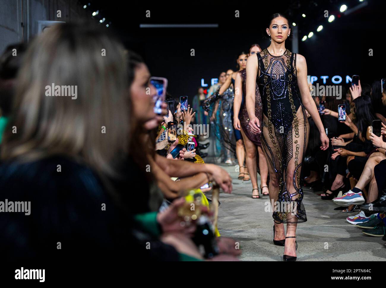 Toronto, Canada. 27th Apr, 2023. Models present creations at the 2023 ...