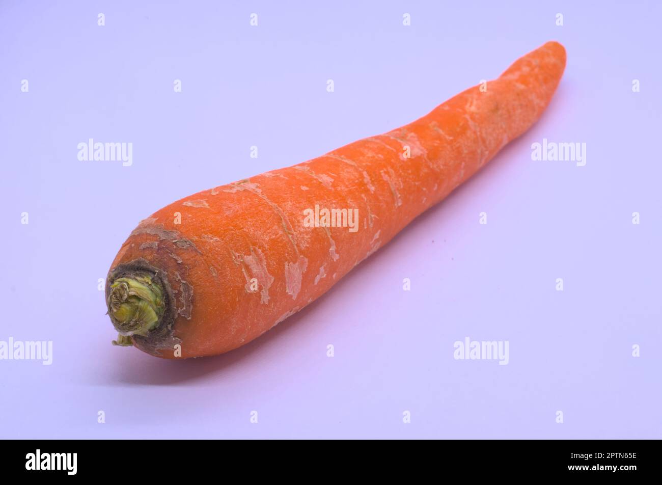 Fresh Carrot from kitchen garden, white background Stock Photo - Alamy