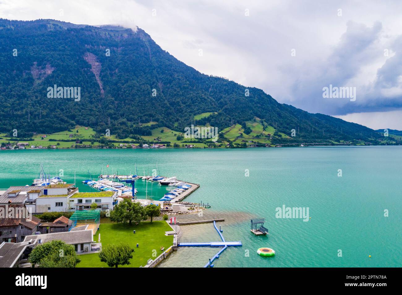 Aerial view of Arth on Lake Zug, Schwyz, Switzerland Stock Photo - Alamy