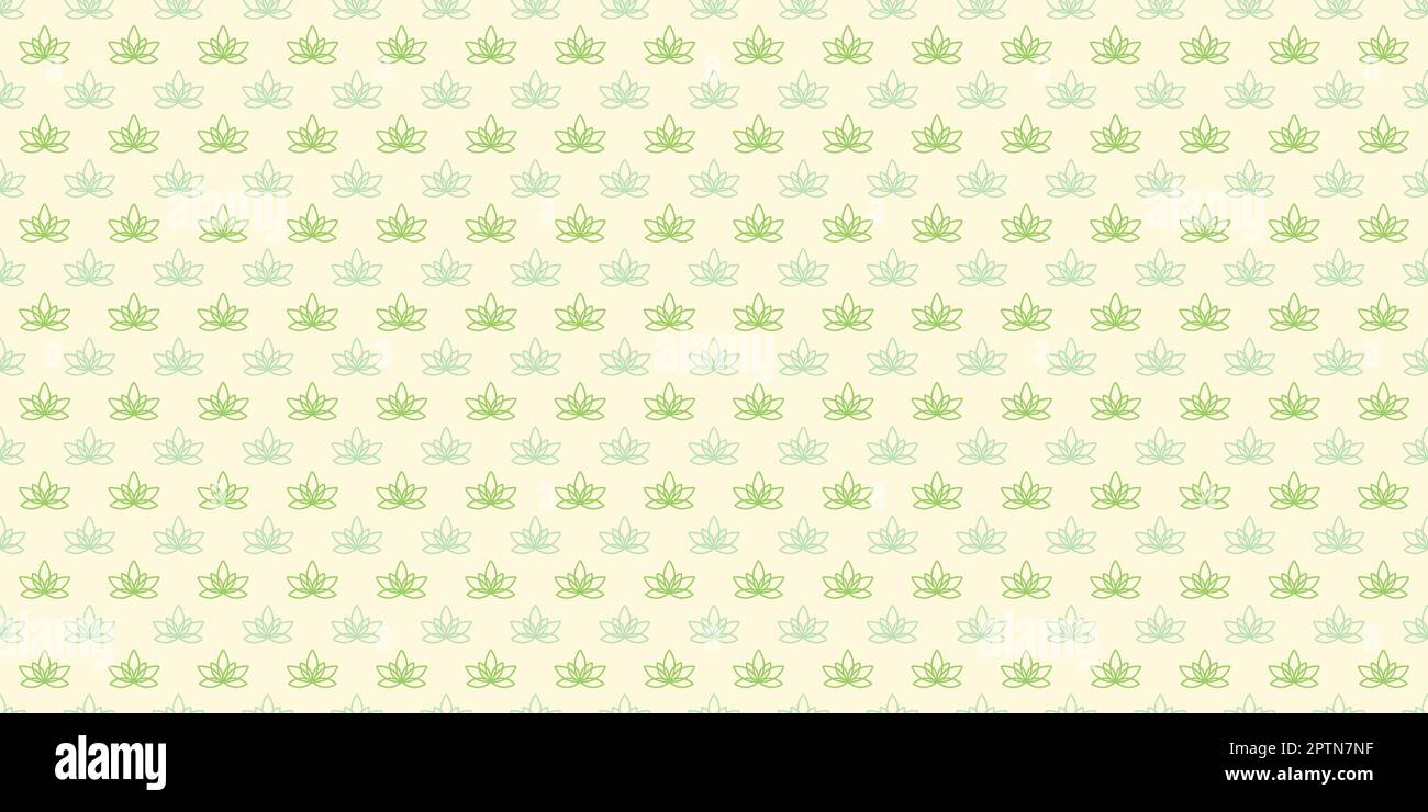 Green lotus seamless repeat pattern background vector Stock Vector ...