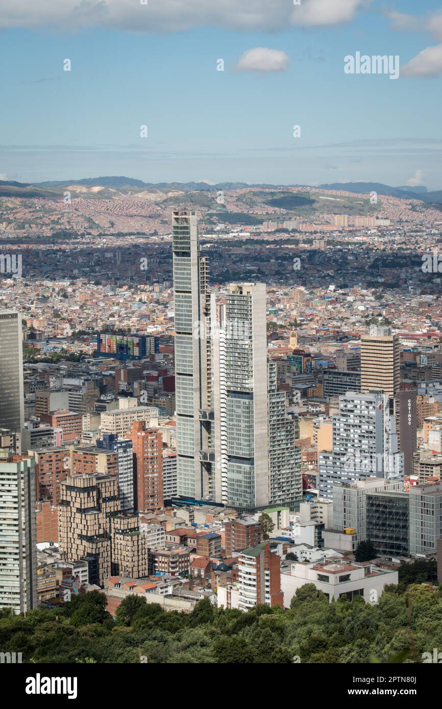 Landscape of high buildings in Bogota, Colombia Stock Photo - Alamy