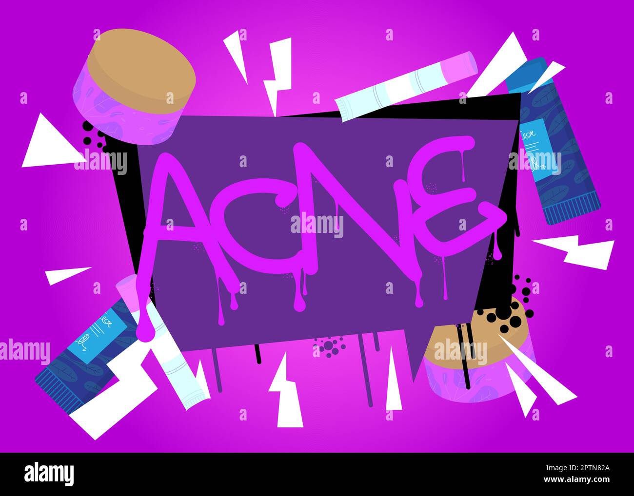 Acne therapy Stock Vector Images - Alamy