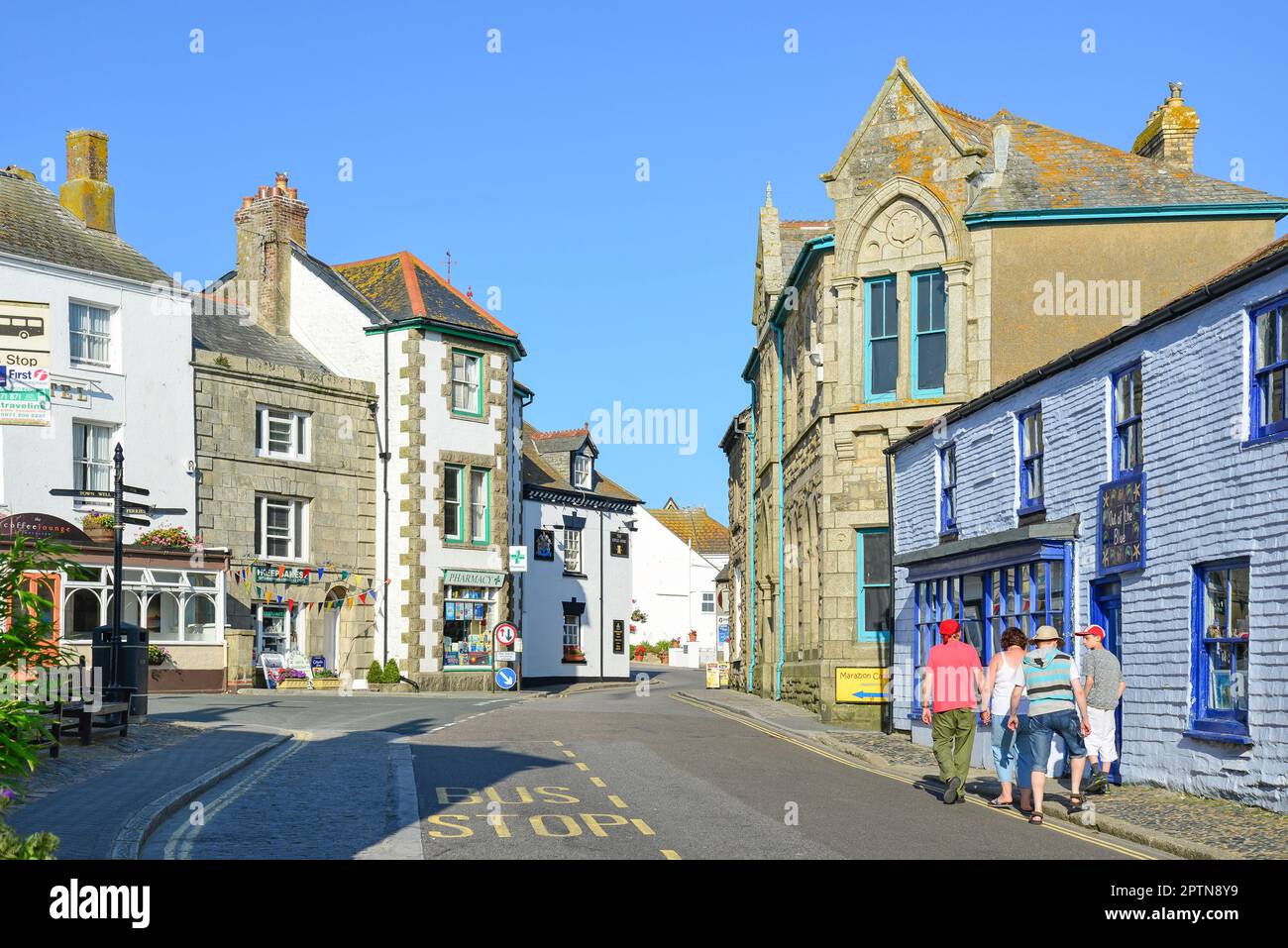The Square, Marazion, Cornwall, England, United Kingdom Stock Photo - Alamy