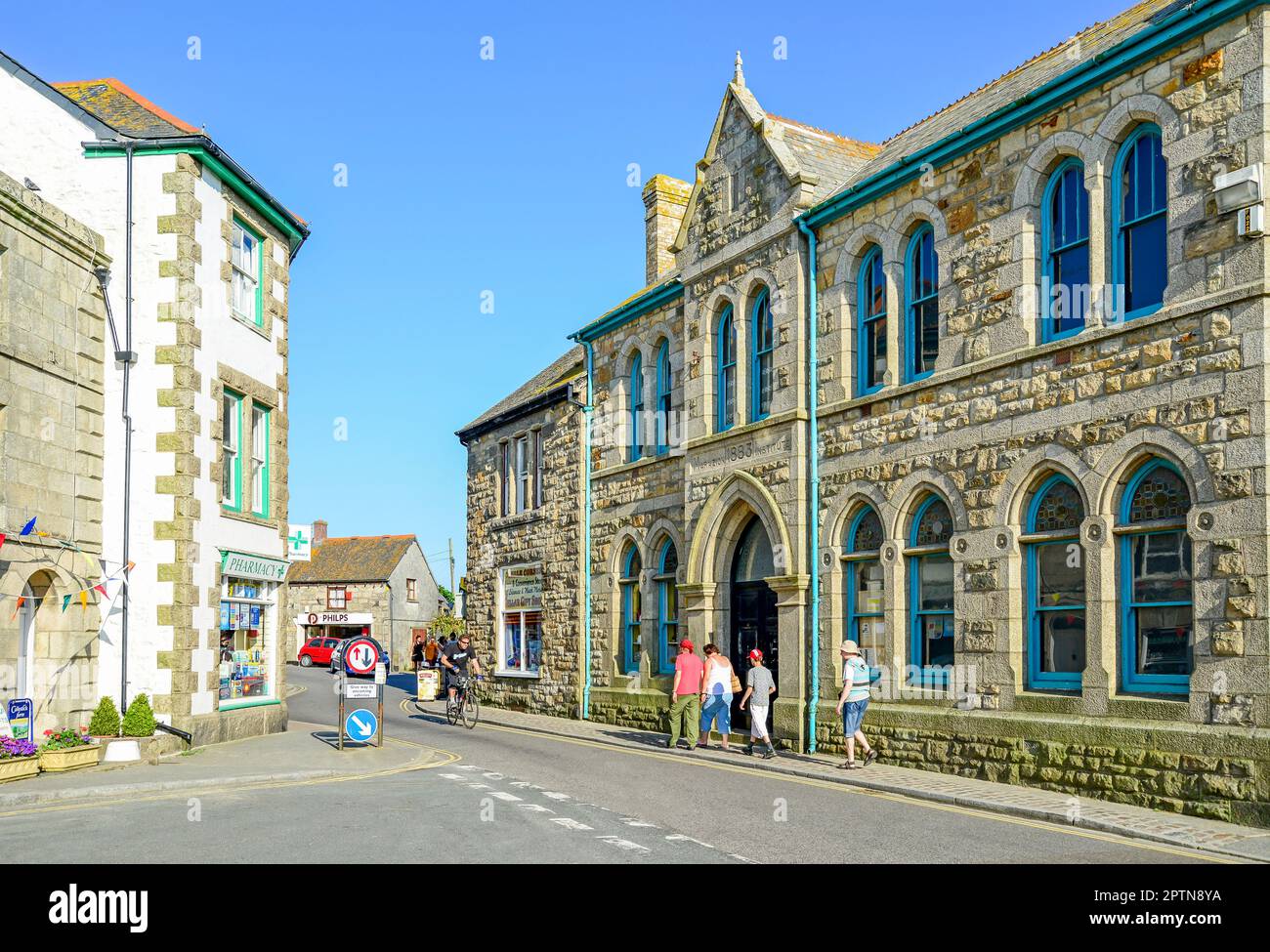 The Square, Marazion, Cornwall, England, United Kingdom Stock Photo - Alamy