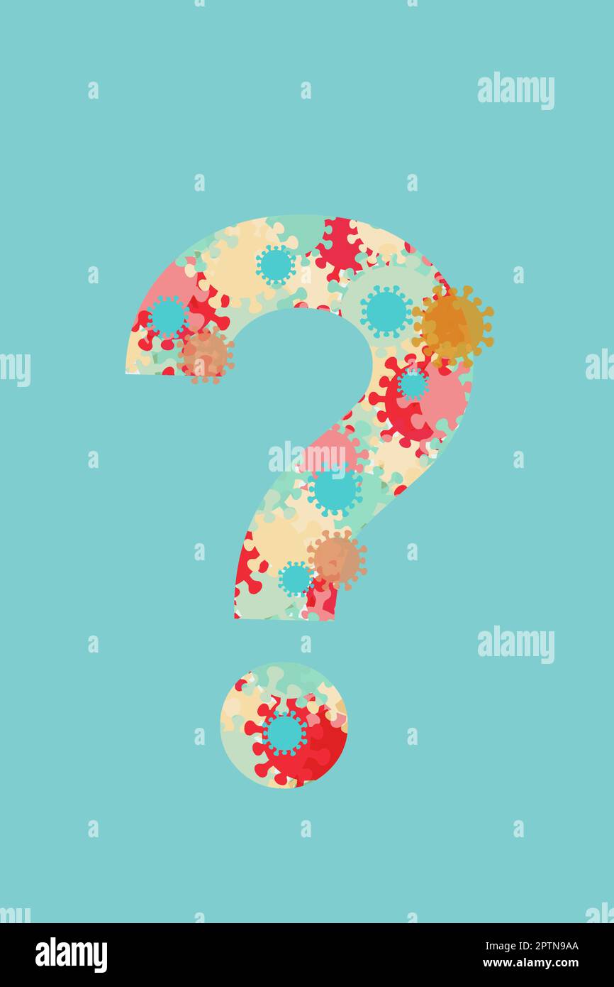 Question mark made from virus, clarification death cases, reasons for ...