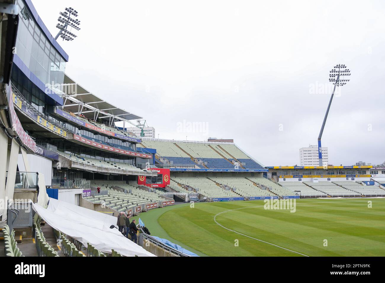 Birmingham, UK. 28th Apr, 2023. A general view inside Edgbaston Cricket ...