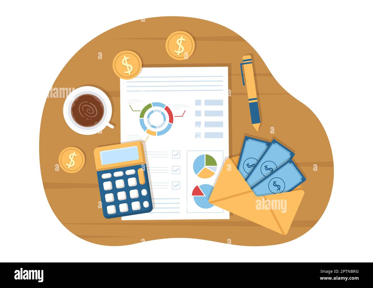 Business Audit of Documents with Charts, Accounting, Calculations and ...