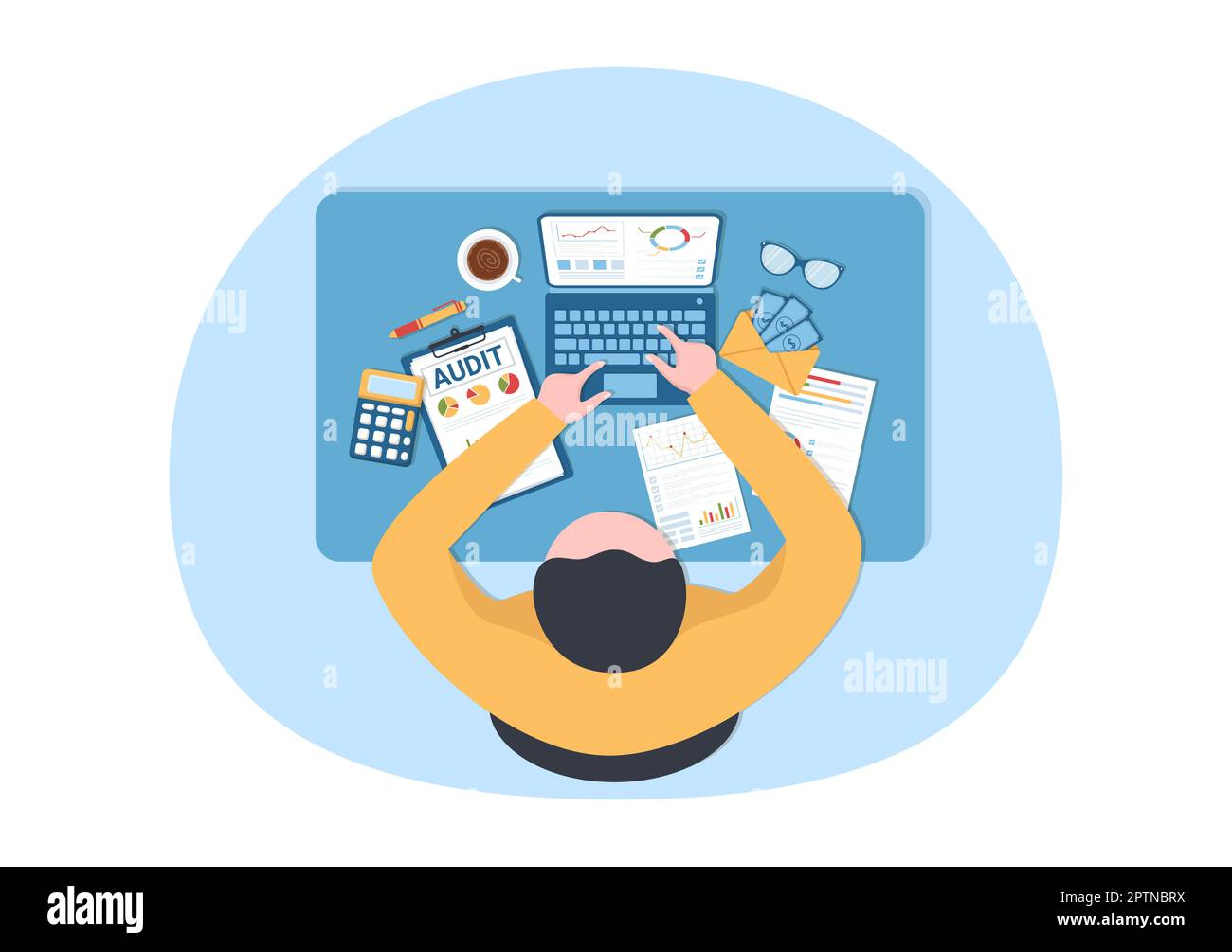 Business Audit of Documents with Charts, Accounting, Calculations and ...