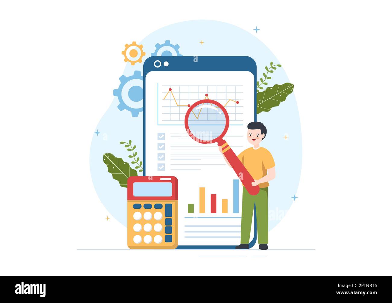 Business Audit of Documents with Charts, Accounting, Calculations and ...