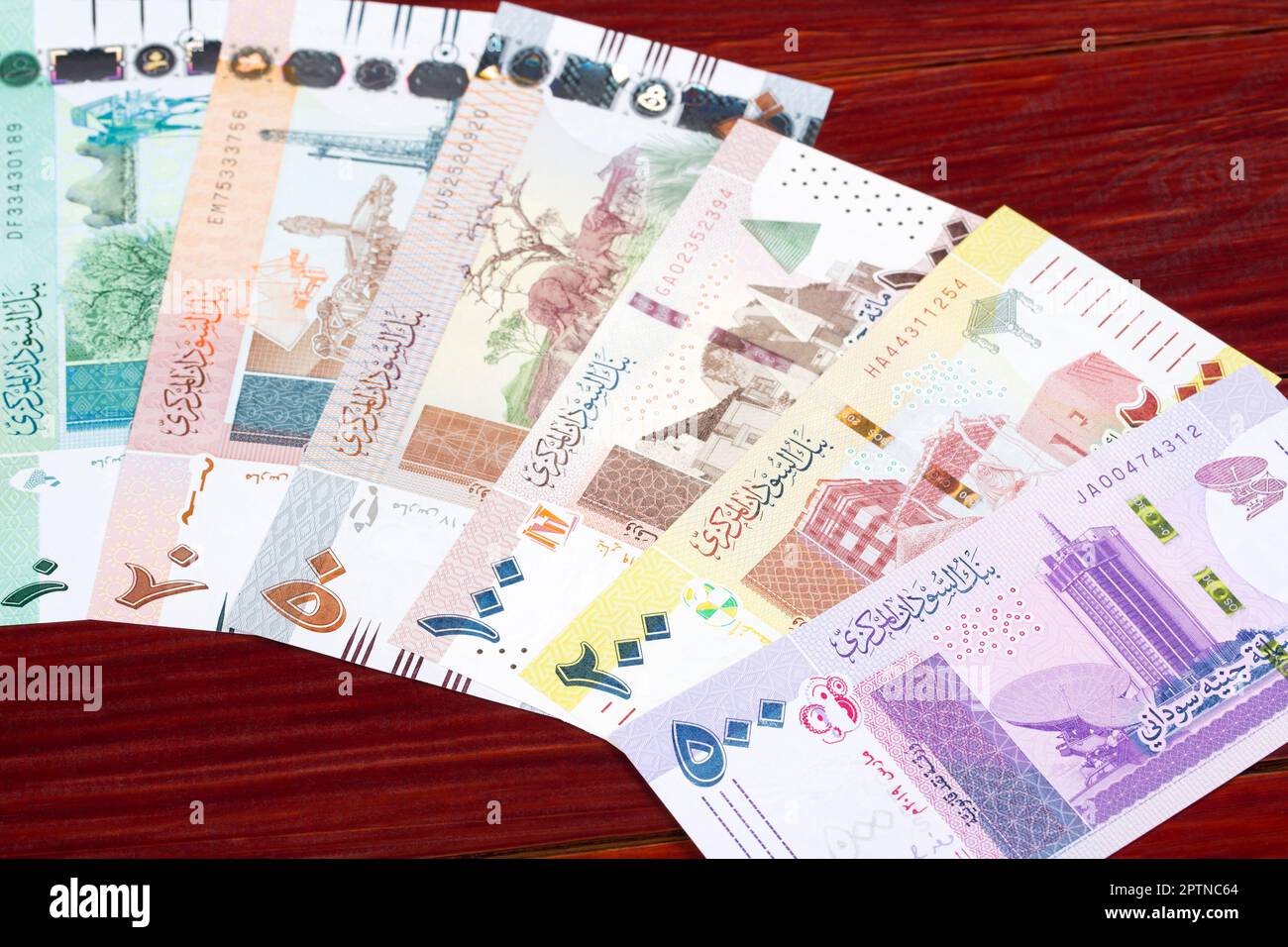 Sudanese money - pound a business background Stock Photo - Alamy