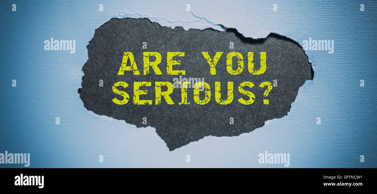 Conceptual caption Are You Seriousquestion, Business overview Have to ...