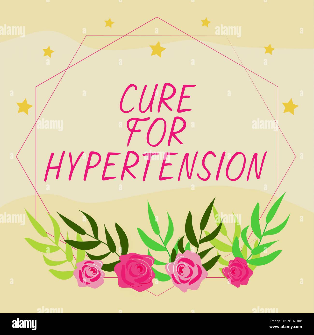 Inspiration showing sign Cure For Hypertension, Word Written on Getting ...