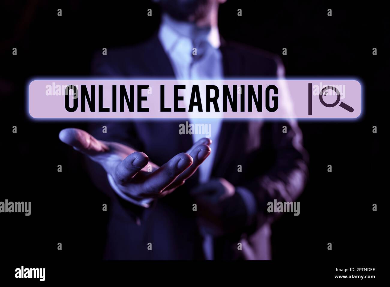 Conceptual display Online Learning, Business showcase educational tool ...