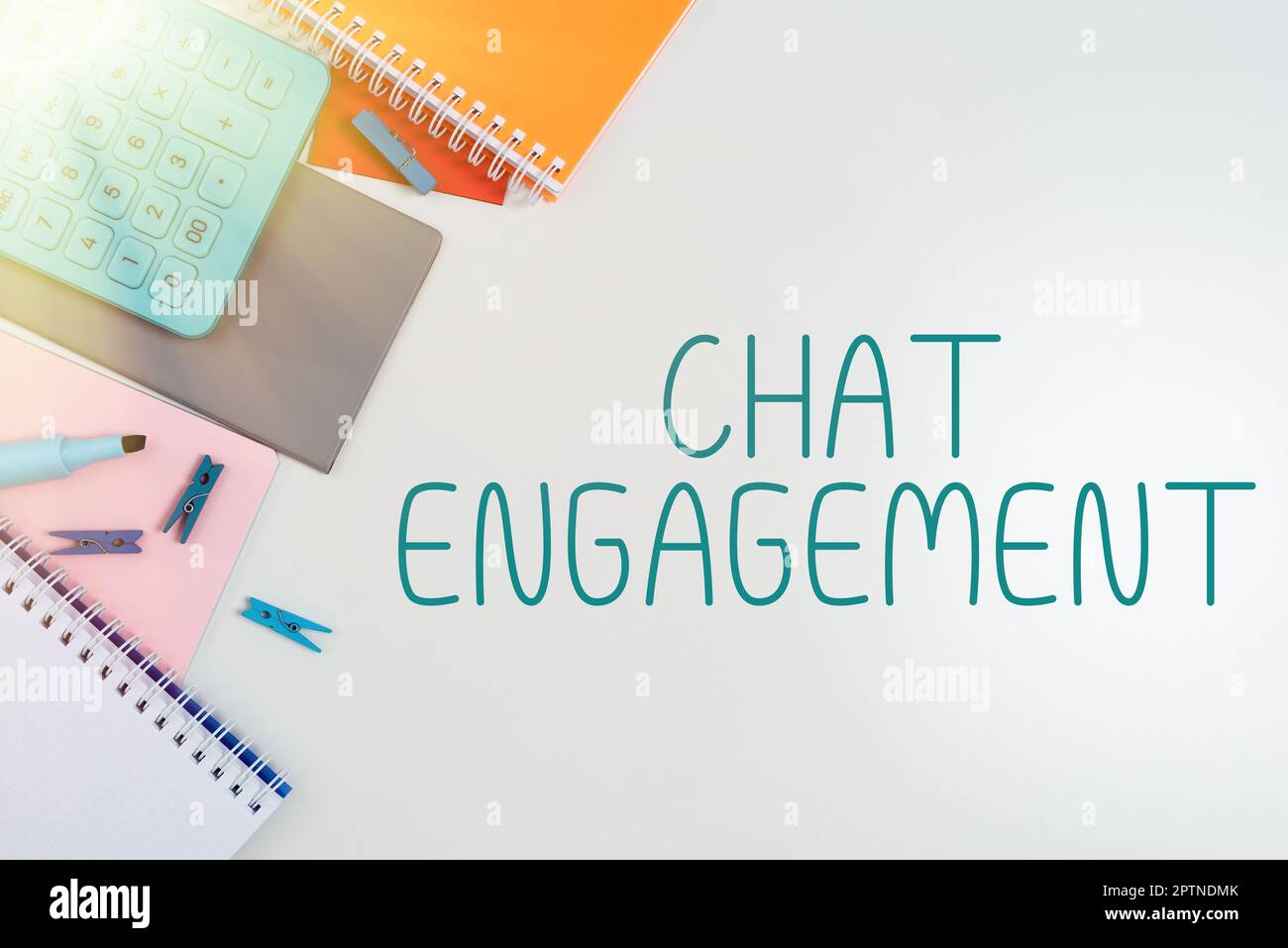 Text caption presenting Chat Engagement, Business idea customer ...