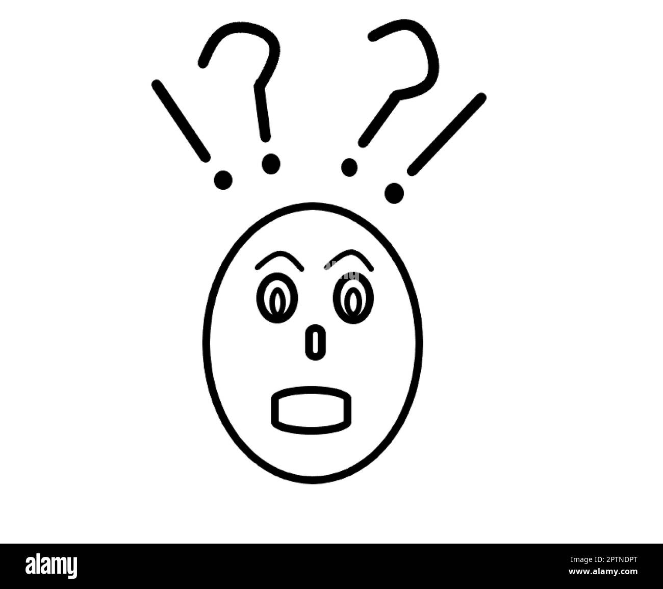 Symbol surprise Black and White Stock Photos & Images - Alamy