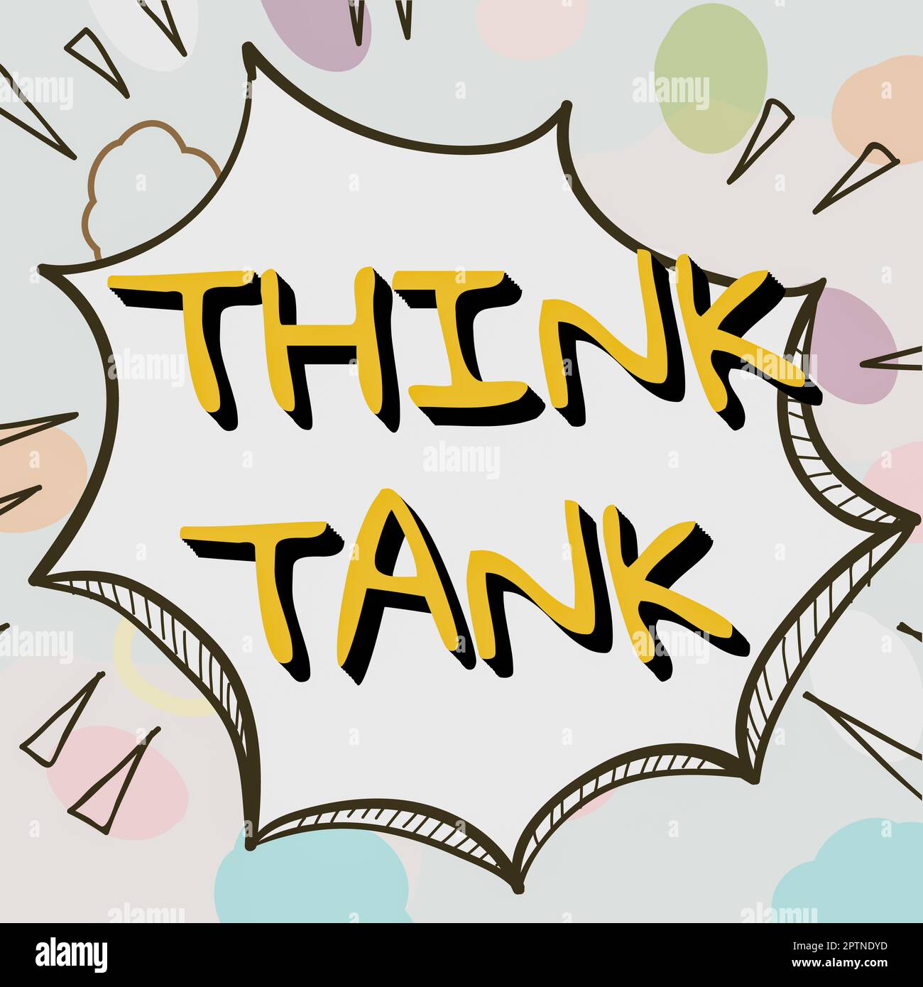Text showing inspiration Think Tank, Concept meaning Thinking of ...