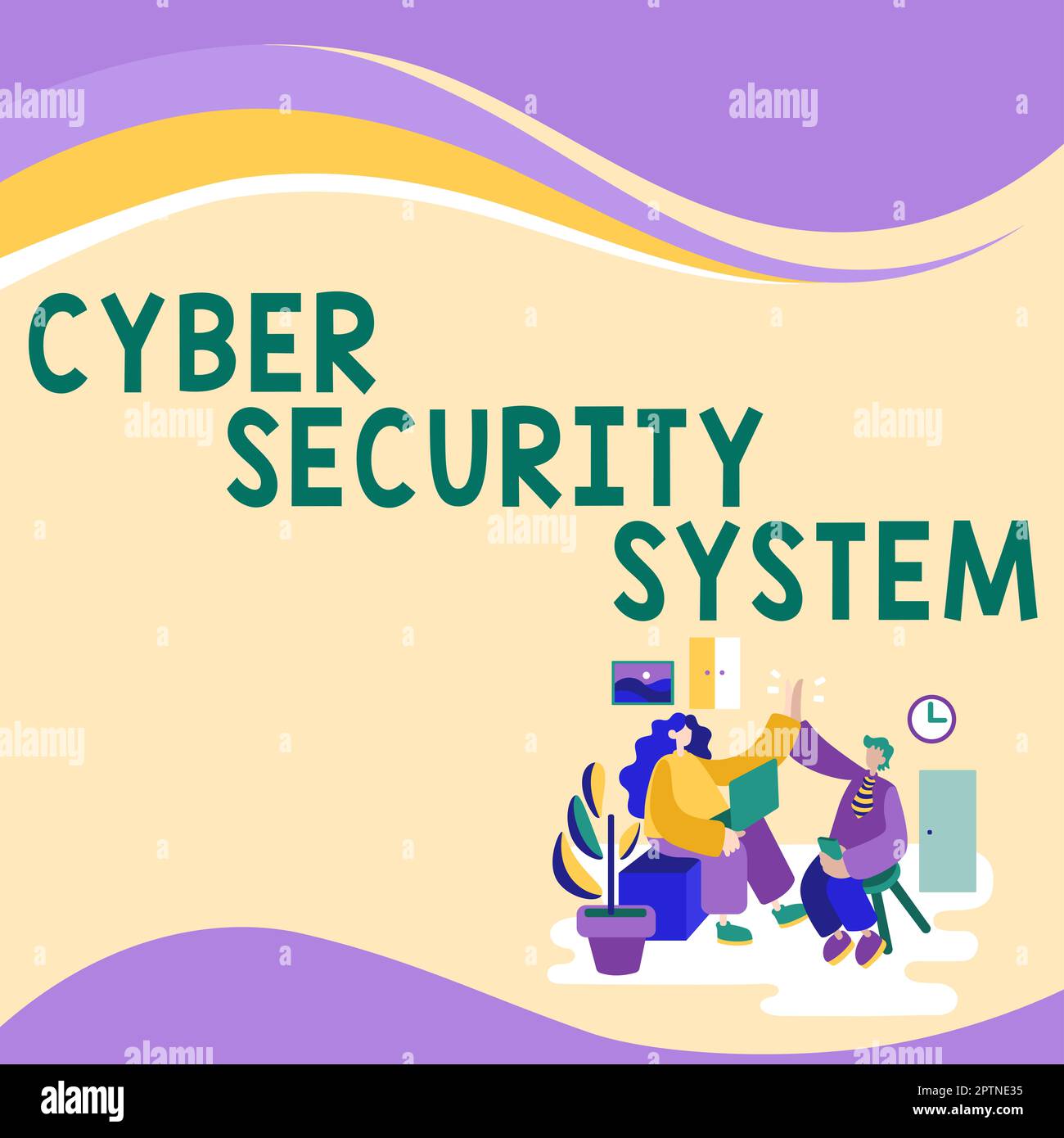 Writing displaying text Cyber Security System, Internet Concept ...