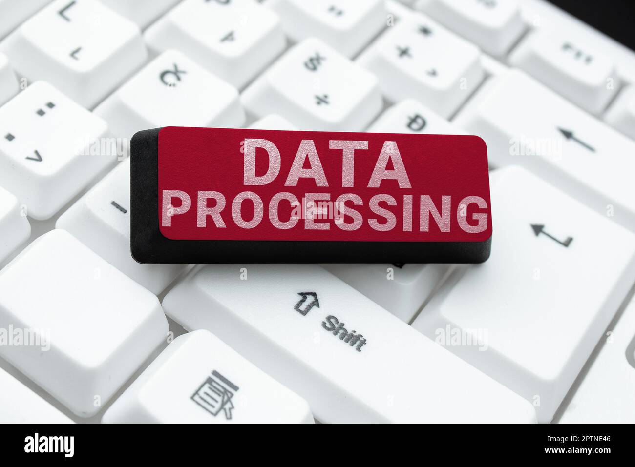 Conceptual caption Data Processing, Business idea collection and manipulation of items of data ...