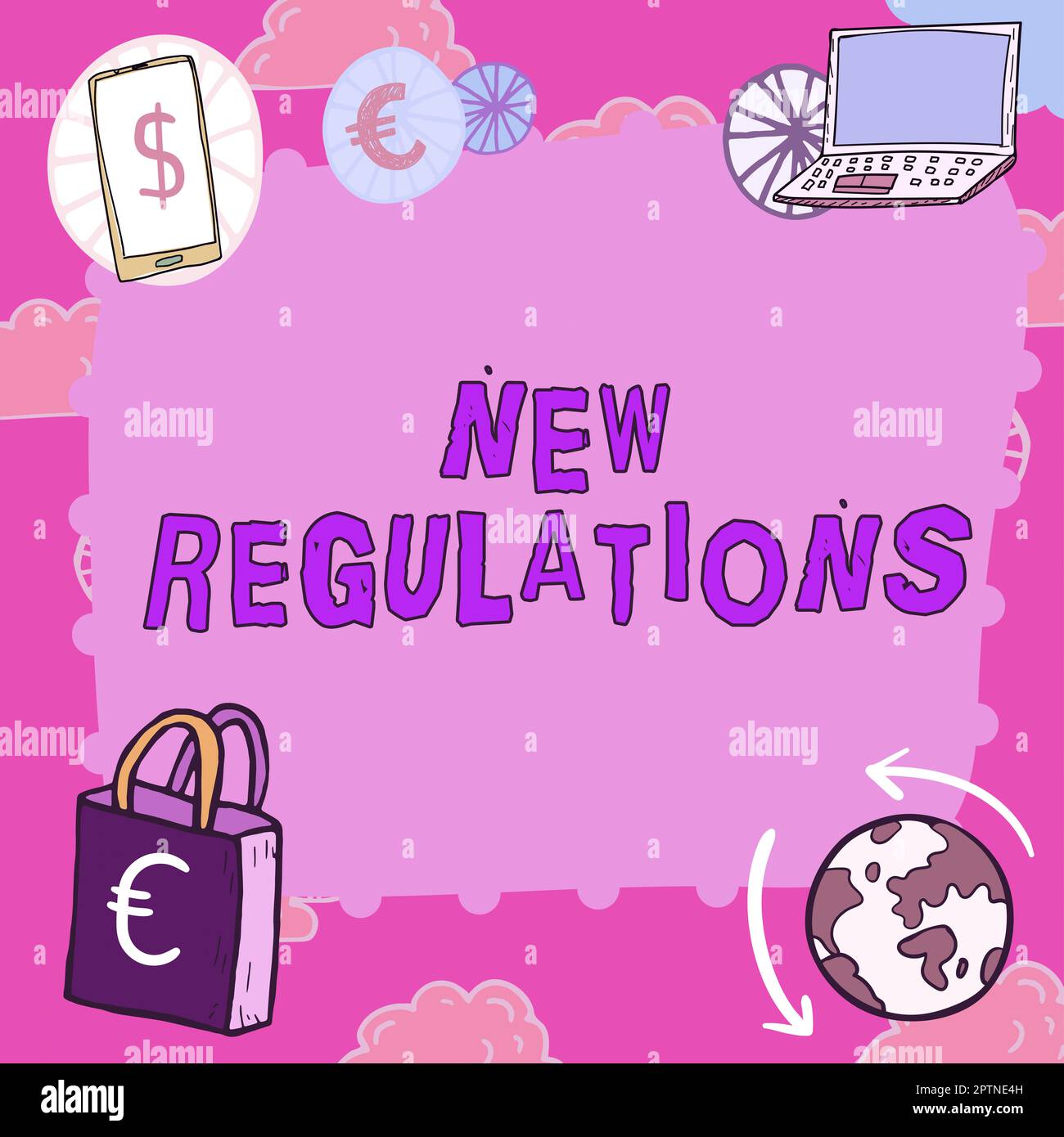 Hand writing sign New Regulations, Business idea rules made by a ...