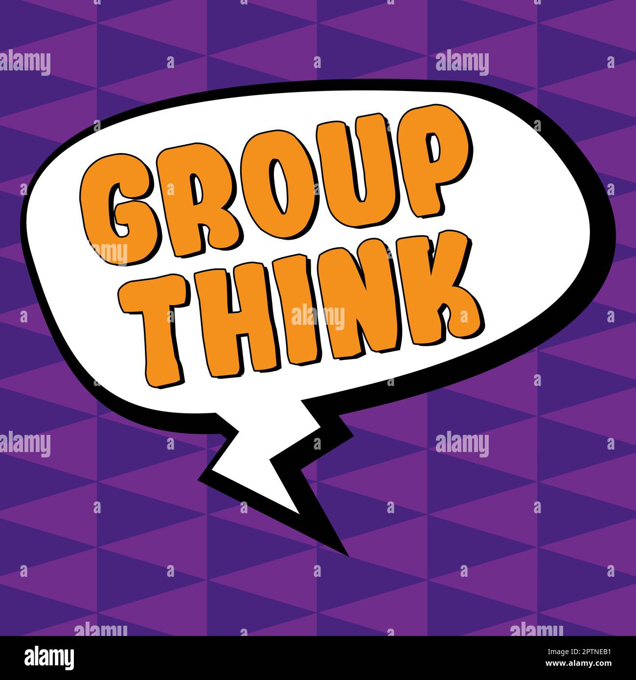 Hand writing sign Group Think, Internet Concept gather either formally ...