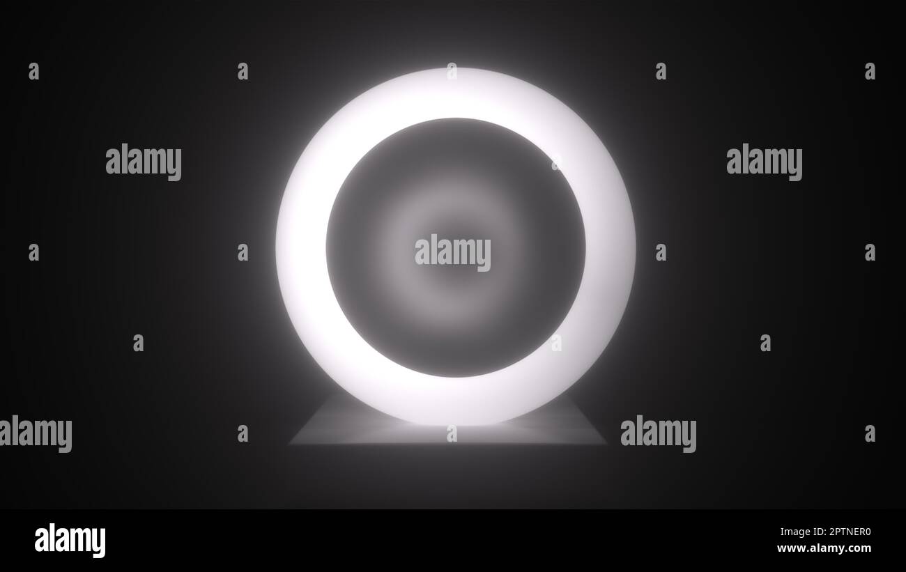 Glowing ring. Computer generated 3d render Stock Photo - Alamy