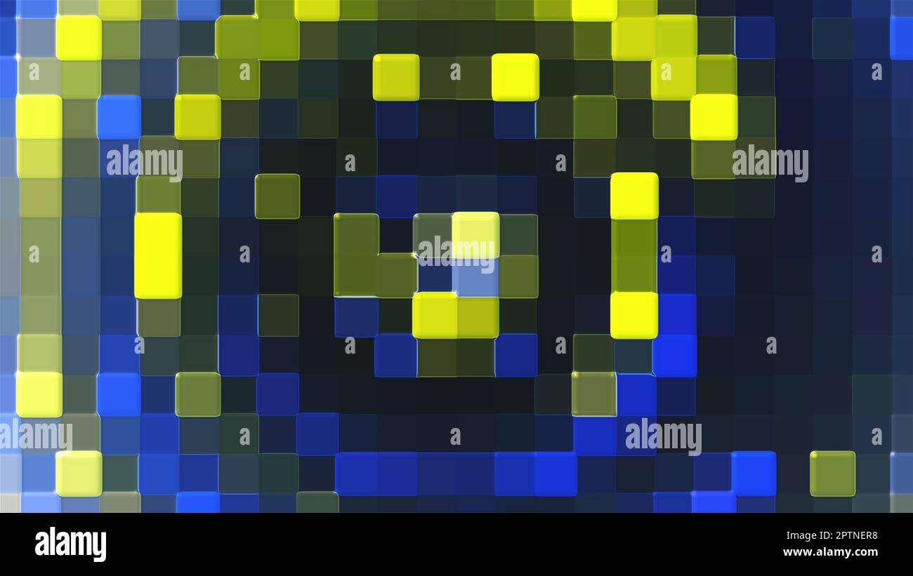 3d neon glowing rainbow holographic hi-res stock photography and images ...