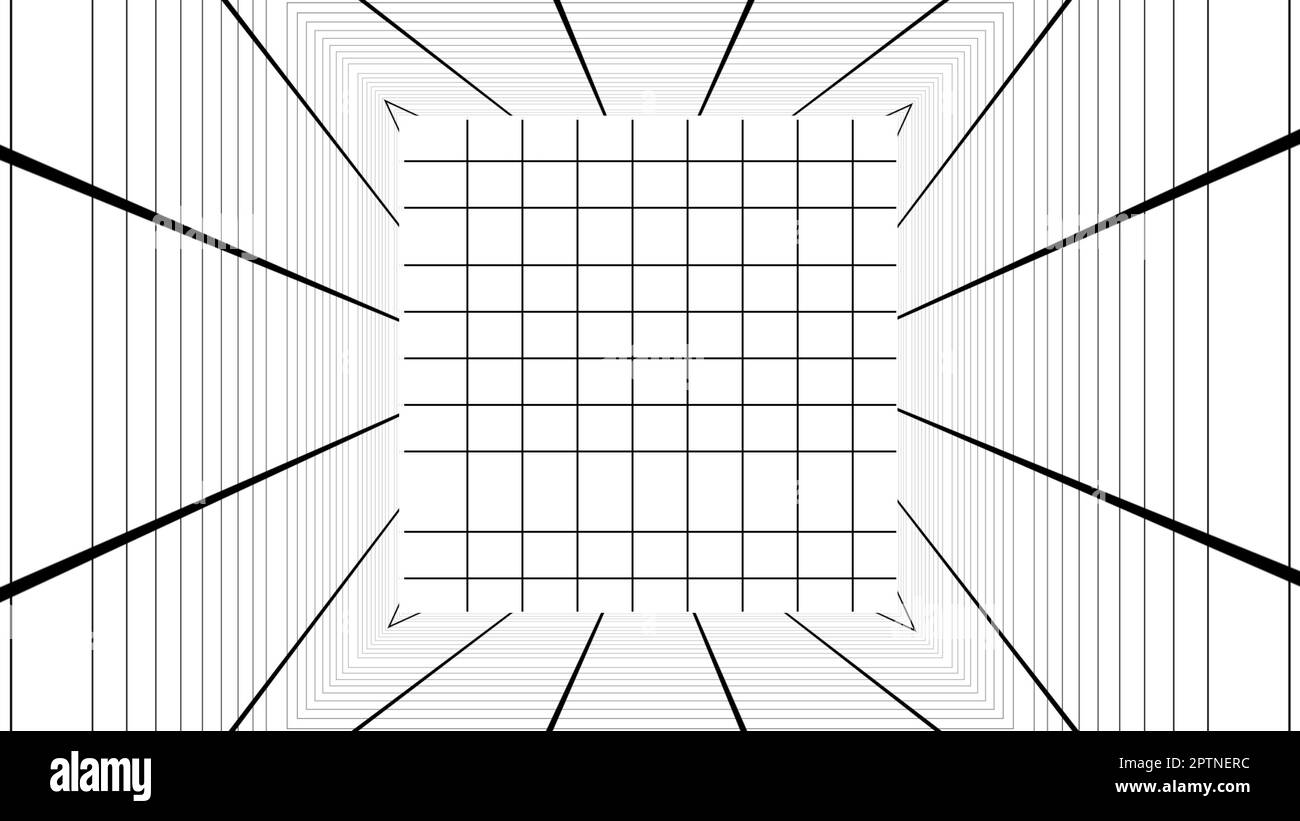 Black grid. Computer generated 3d render Stock Photo - Alamy