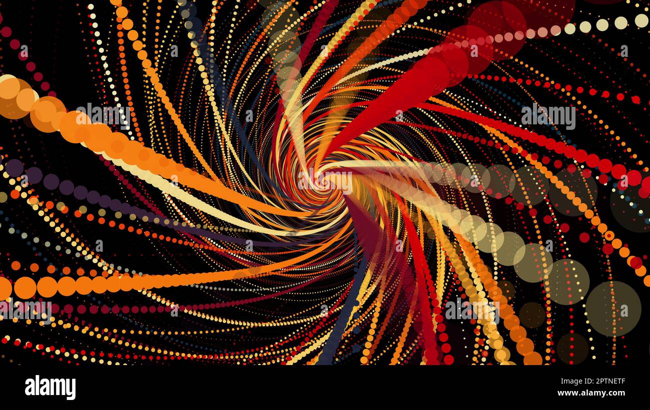 Spiral particles. Computer generated 3d render Stock Photo - Alamy
