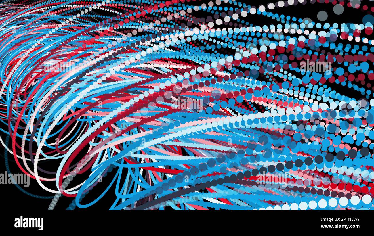 Spiral particles. Computer generated 3d render Stock Photo - Alamy