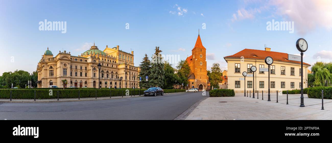 A panorama picture of the Holy Spirit Square Stock Photo - Alamy